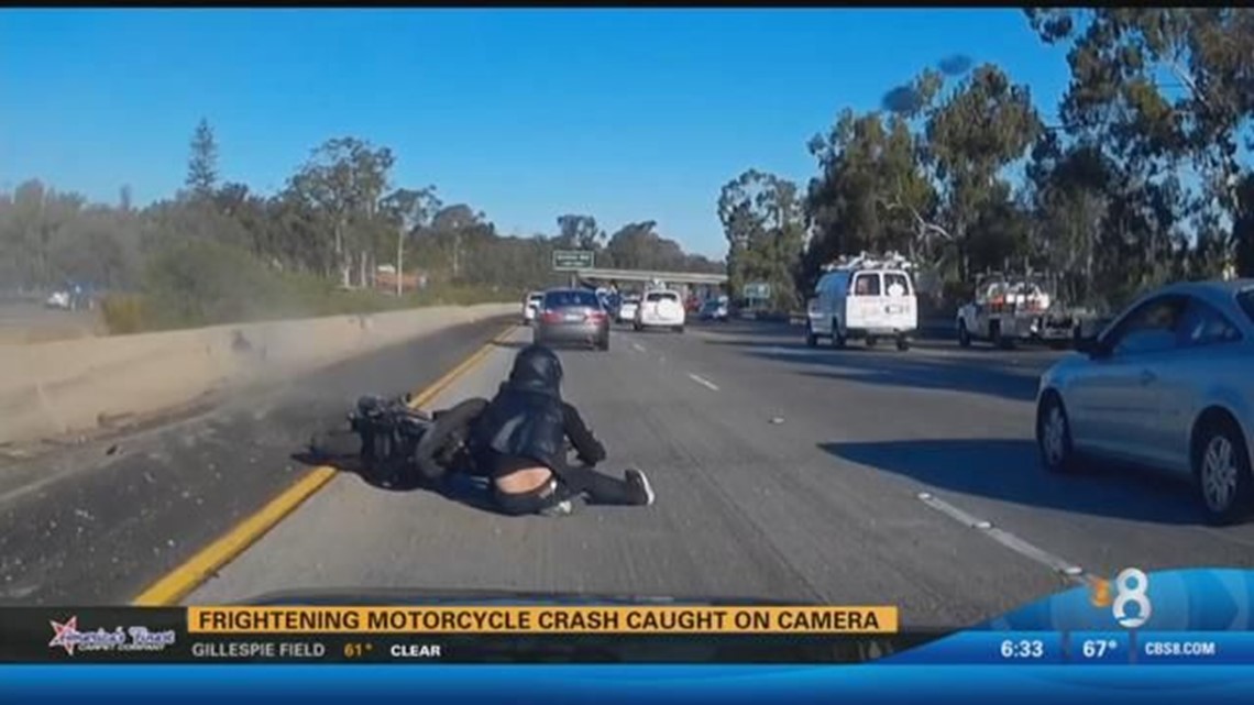 Frightening Motorcycle Crash Caught On Camera