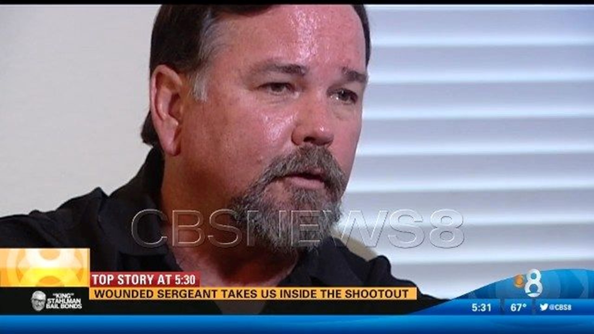 Exclusive: Sgt. Craig Johnson shares his story after being shot | cbs8.com
