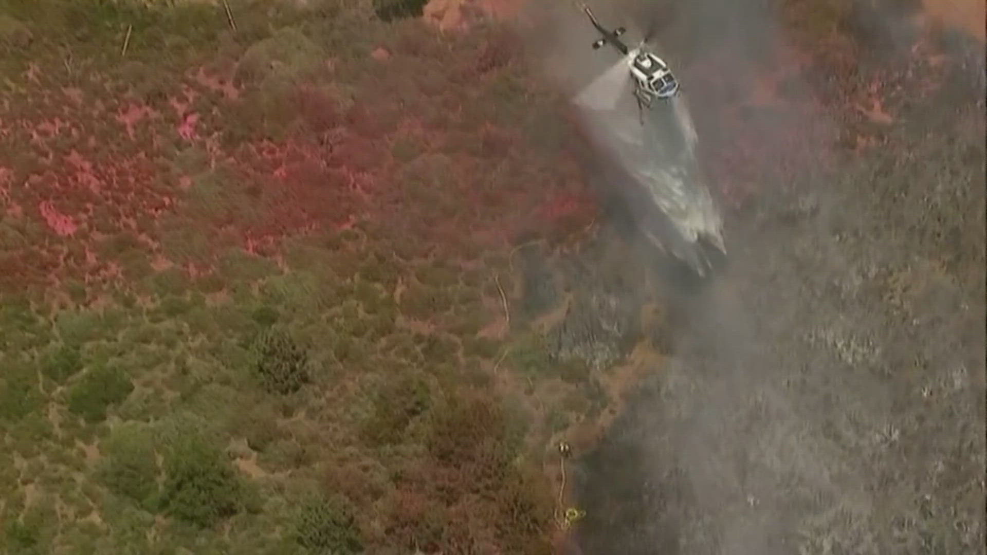 Brush fire, smoke, flames, any evacuations, map in Jamul | cbs8.com