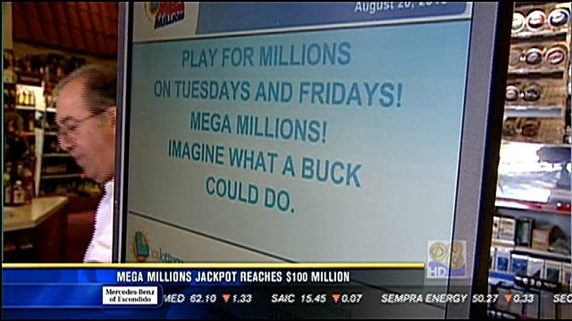 Calif Lottery's Mega Millions jackpot reaches $100M | cbs8.com