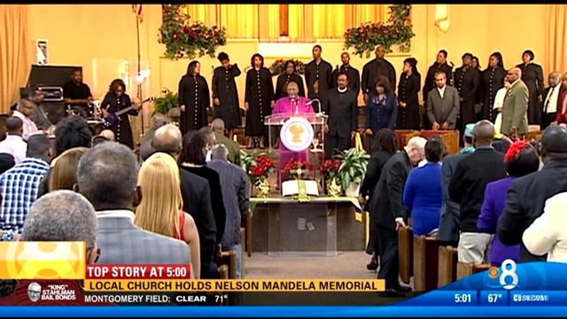 Local church holds Nelson Mandela memorial | cbs8.com