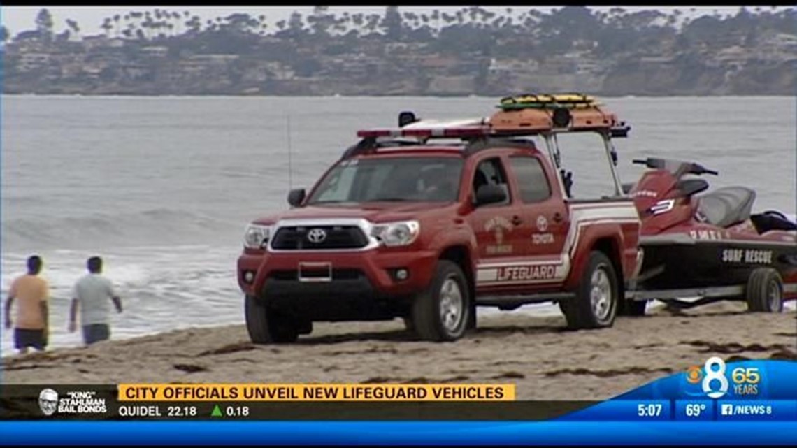 City officials unveil new lifeguard vehicles | cbs8.com