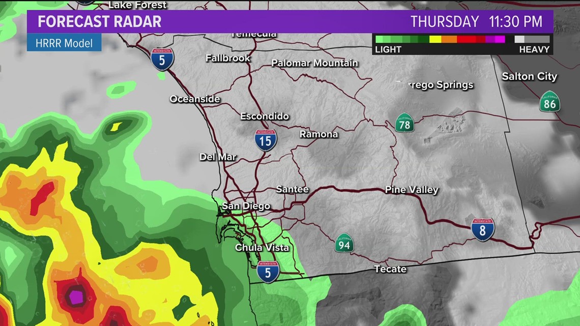 San Diego prepares for rain, stormy weather expected to hit starting ...