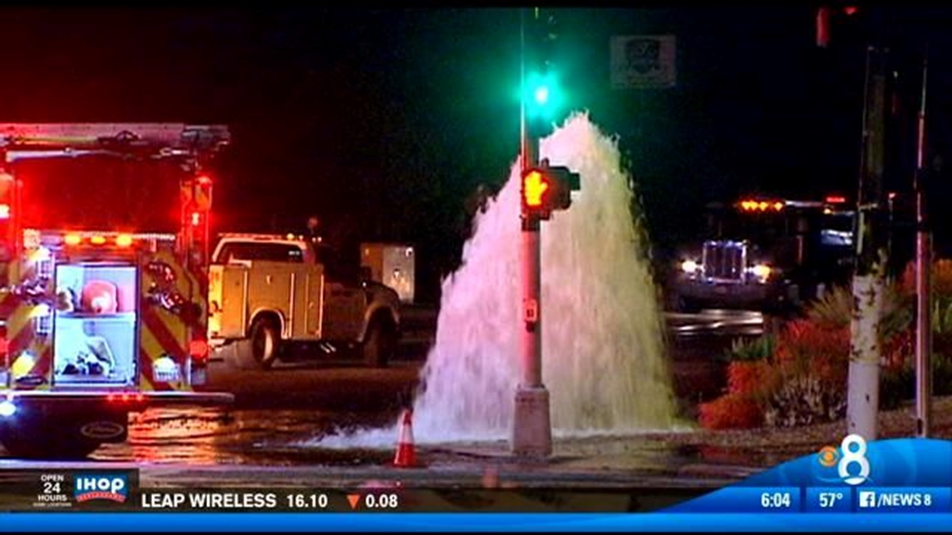 Hit-and-run driver knocks over fire hydrant | cbs8.com