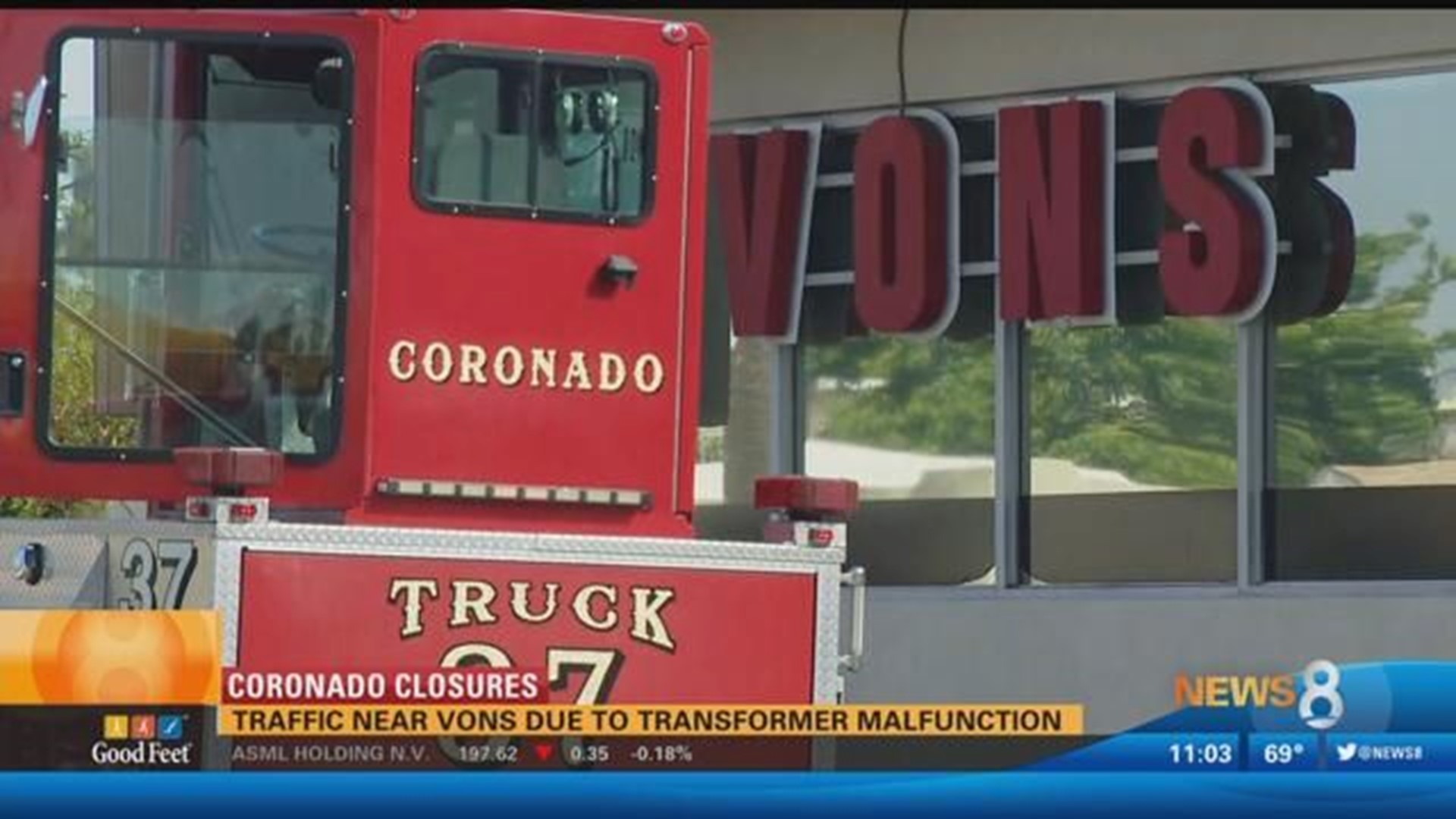 Basement fire forces evacuation, closure of Coronado Vons | cbs8.com