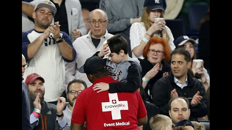 Boy struck on head by broken bat at Yankees game | cbs8.com