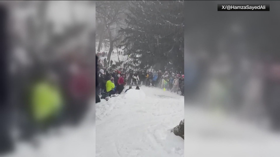 Carlsbad native Shaun White shreds in snowy Central Park | cbs8.com