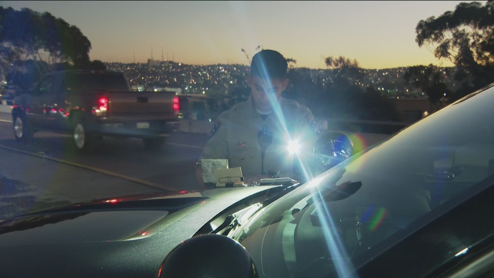 CHP regularly encounters frustrated border drivers waiting hours to ...
