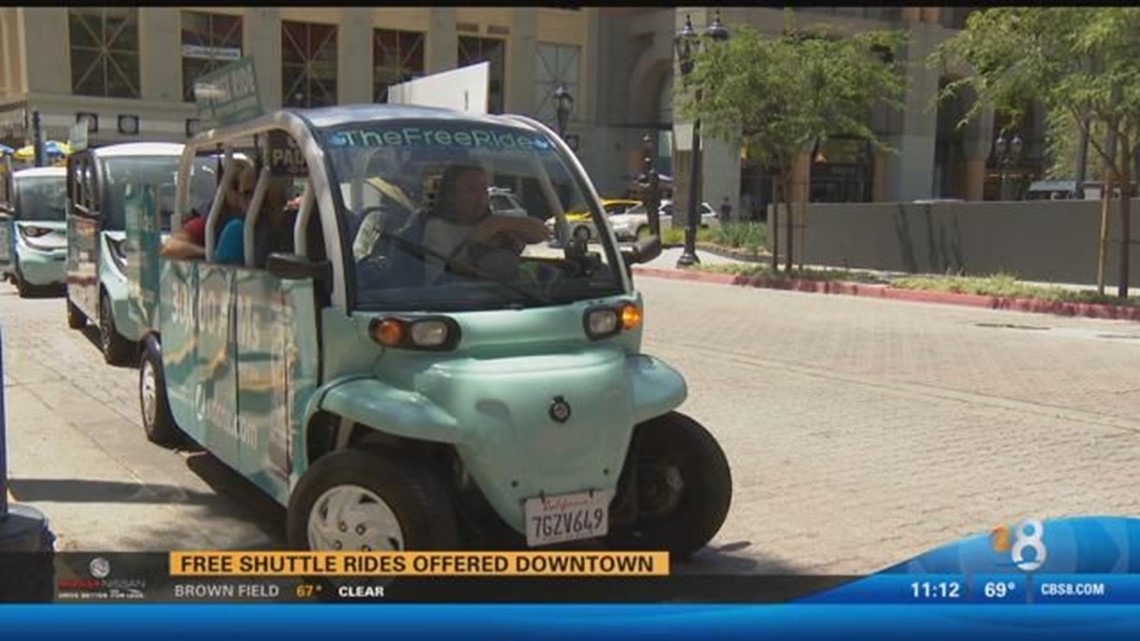 Free shuttle rides offered downtown San Diego | cbs8.com