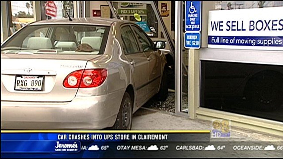 Car crashes into UPS store in Clairemont | cbs8.com