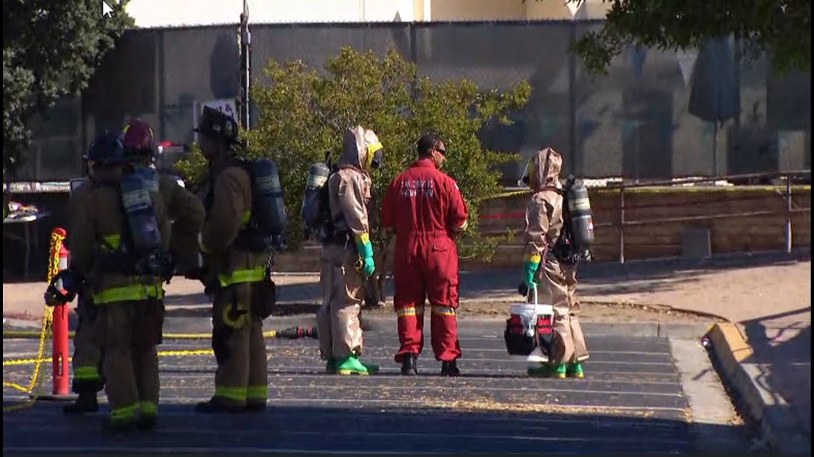 San Diego hazmat respond to chemical spill in University City | cbs8.com