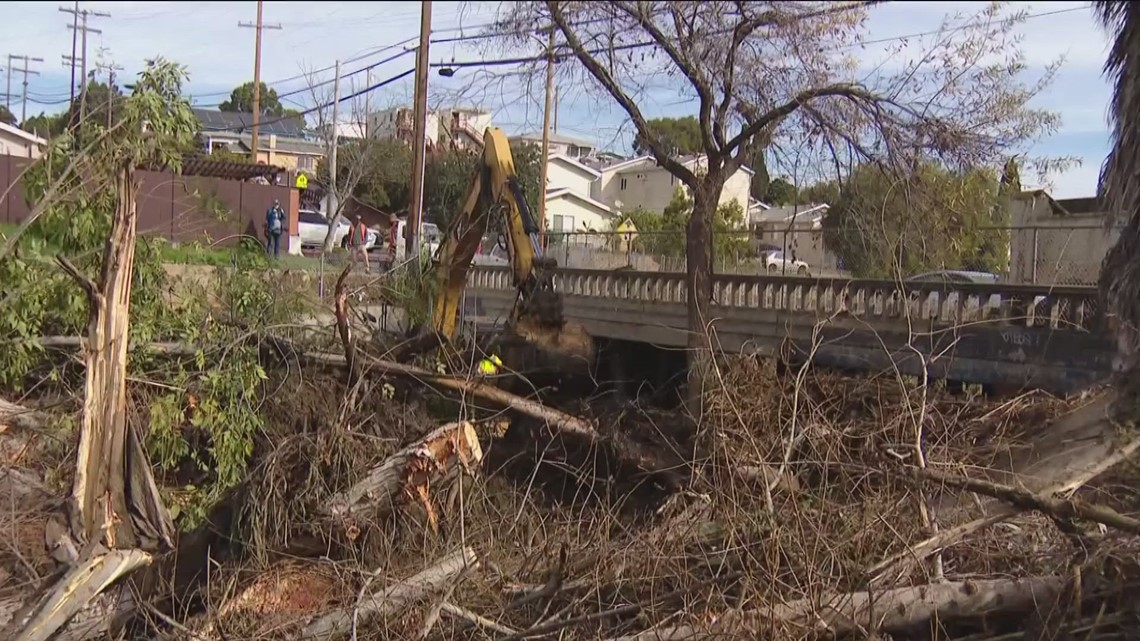 City crews clearing culverts in Southeast San Diego flood channel | cbs8.com