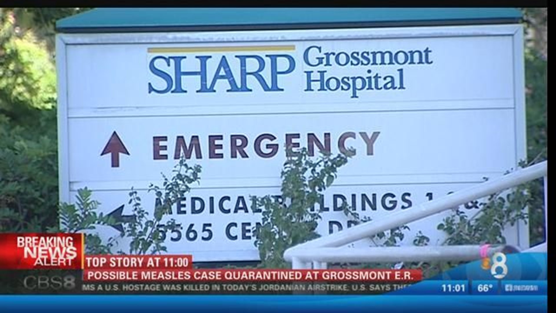 Measles scare at Sharp Grossmont Hospital ER | cbs8.com