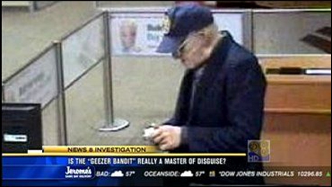 Geezer Bandit hits 9th bank | cbs8.com