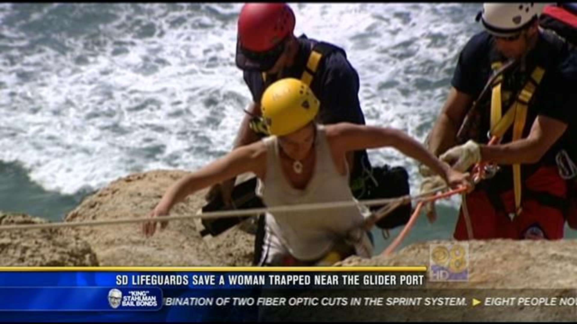 SD lifeguards save a woman trapped near the glider port | cbs8.com SD lifeguards save a woman trapped near the glider port | cbs8.com