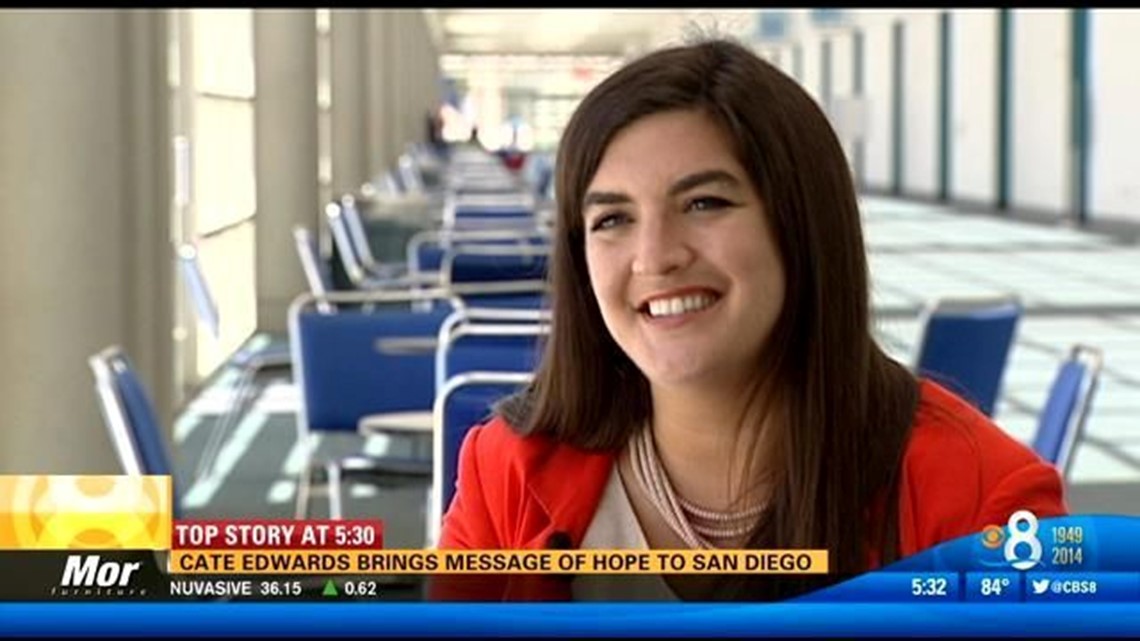 Cate Edwards brings message of hope to San Diego | cbs8.com