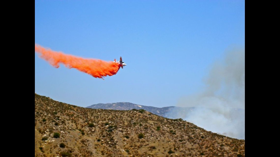 Crews battle brush fire near Ramona | cbs8.com