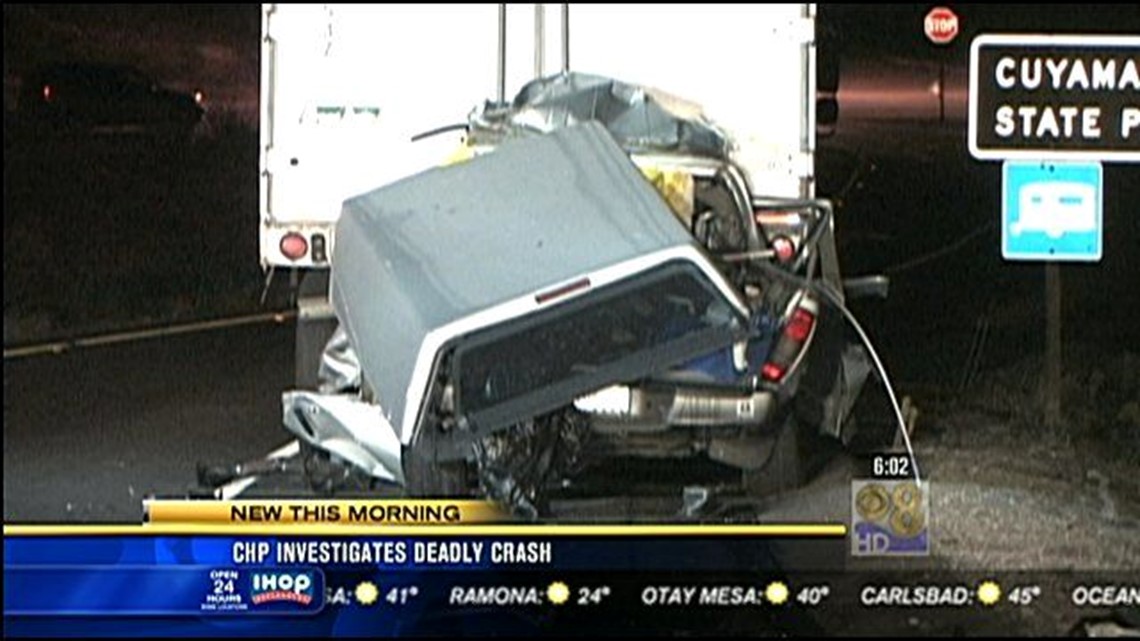 Man killed after car slammed into tractor-trailer, ID'd | cbs8.com