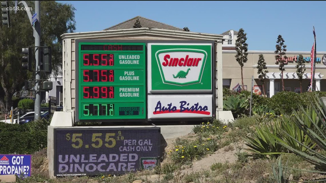 Misleading gas 'cash only' signs in Scripps Ranch | cbs8.com