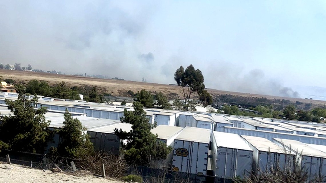 Caliente Fire in Otay Mesa: 448 acres burned, 100% contained | cbs8.com