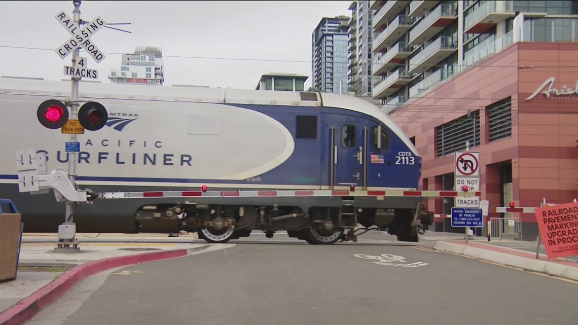 When will loud train horns stop in Downtown San Diego? | cbs8.com