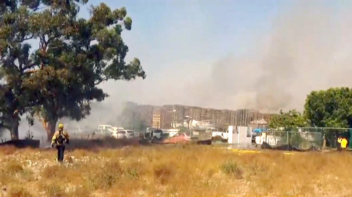 Caliente Fire in Otay Mesa: 448 acres burned, 100% contained | cbs8.com