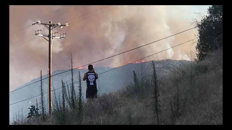 Dehesa brush fire in El Cajon 100% contained, 150 acres | cbs8.com