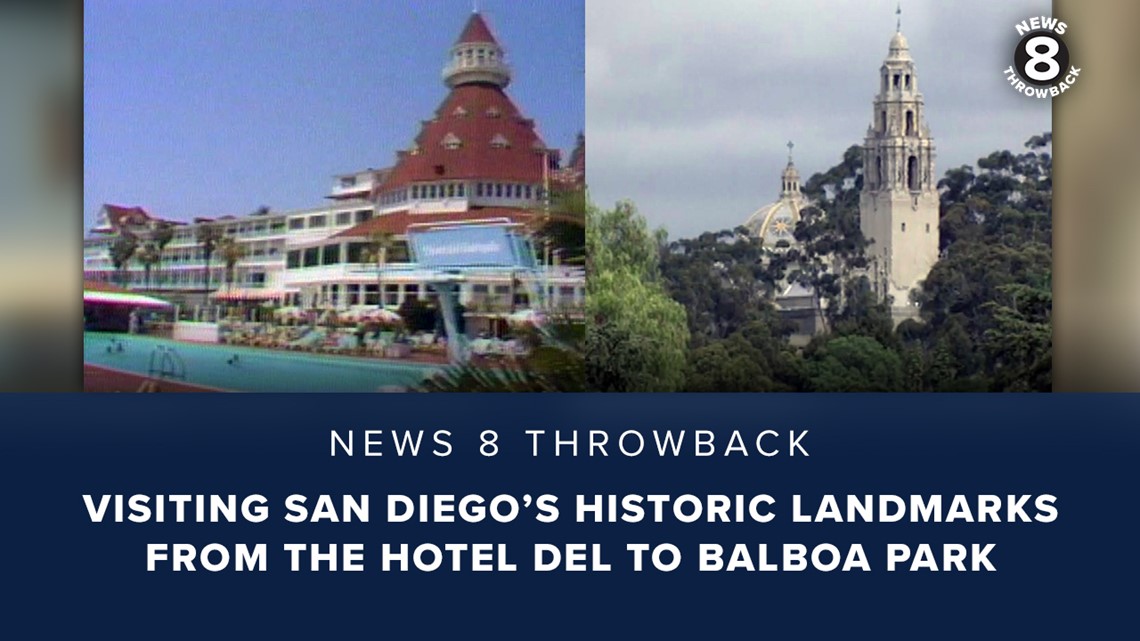 San Diego landmarks Hotel del Coronado, Balboa Park, Whaley House ...