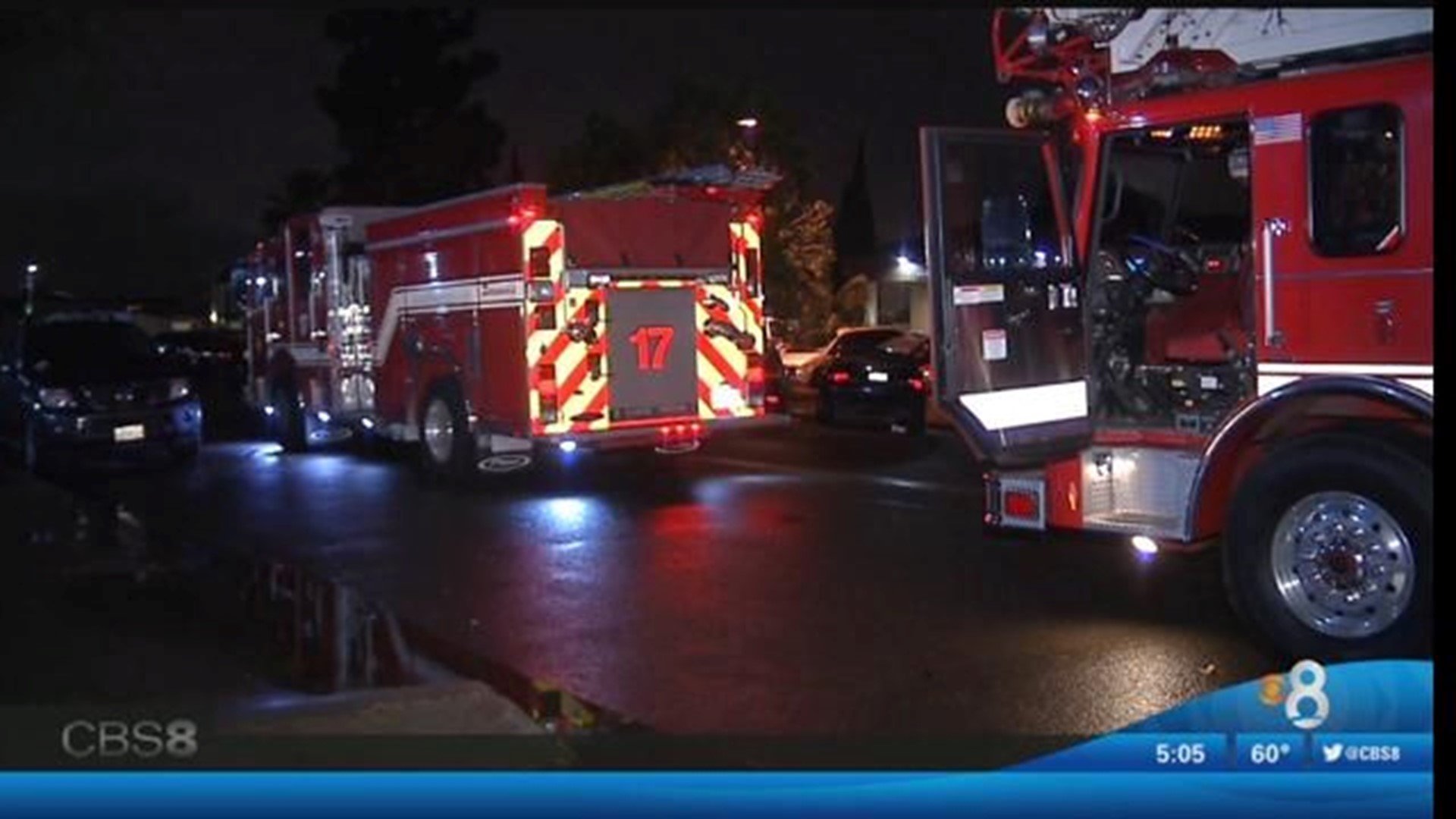 10 displaced when broken pipe causes flooding | cbs8.com