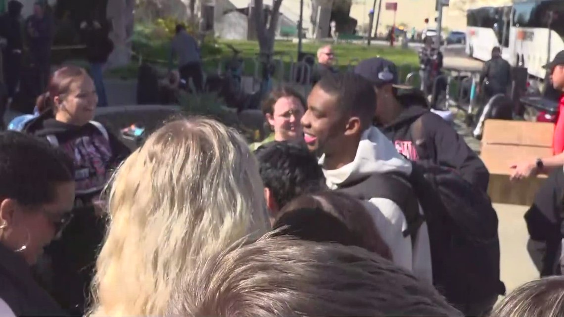 SDSU Aztecs men's basketball team welcomed home Tuesday afternoon ...