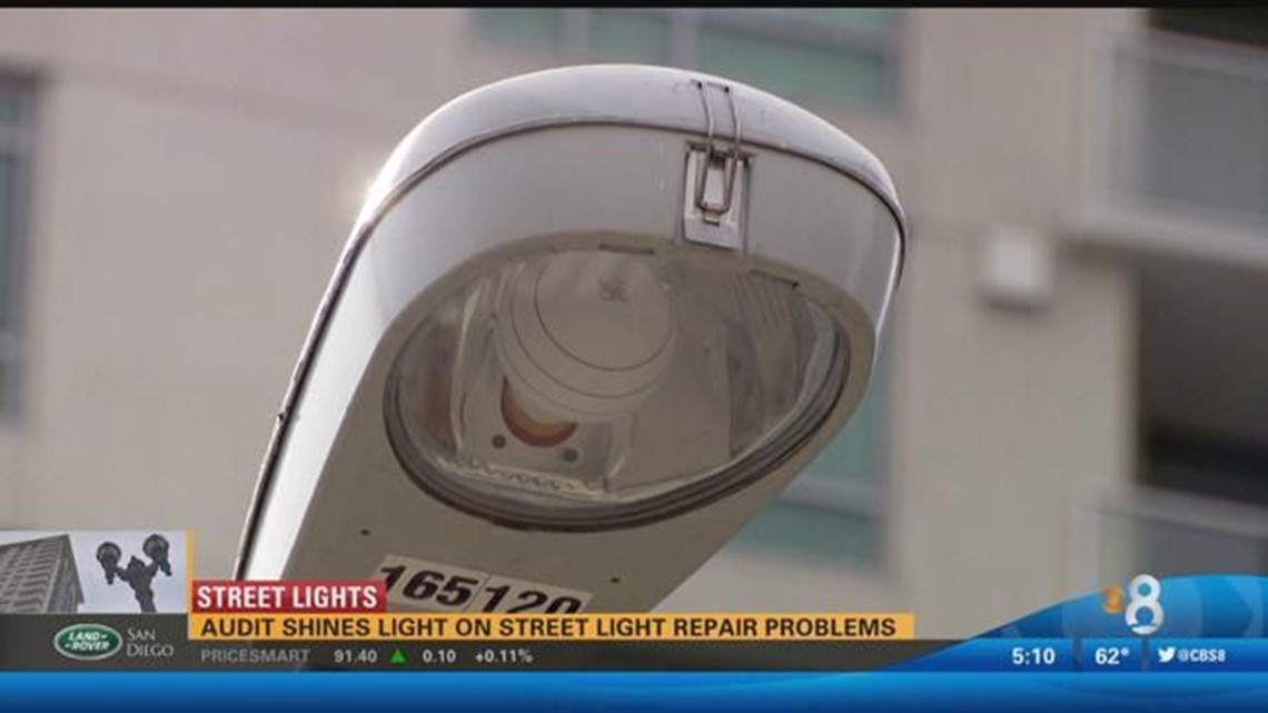 Audit shines light on street light repair problems | cbs8.com