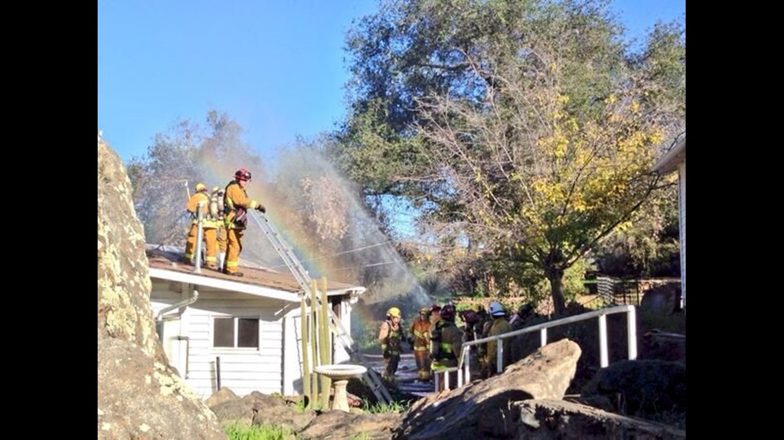 Christmas Eve house fire in Alpine | cbs8.com
