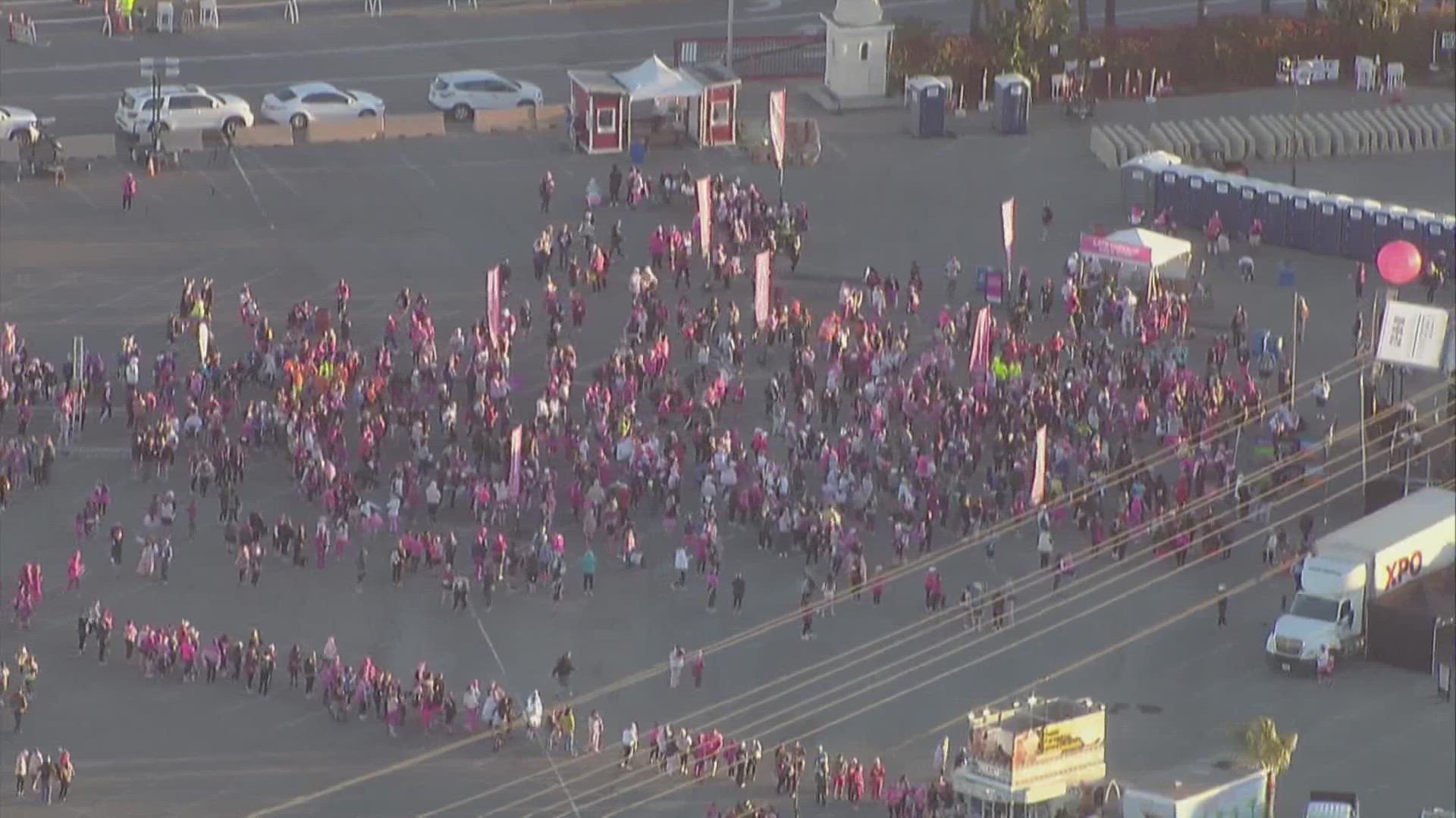 Chopper 8 flies over start of Susan G. Komen 3-Day walk | cbs8.com