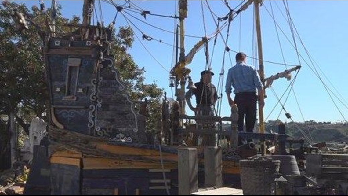 Oceanside artist builds pirate ship | cbs8.com