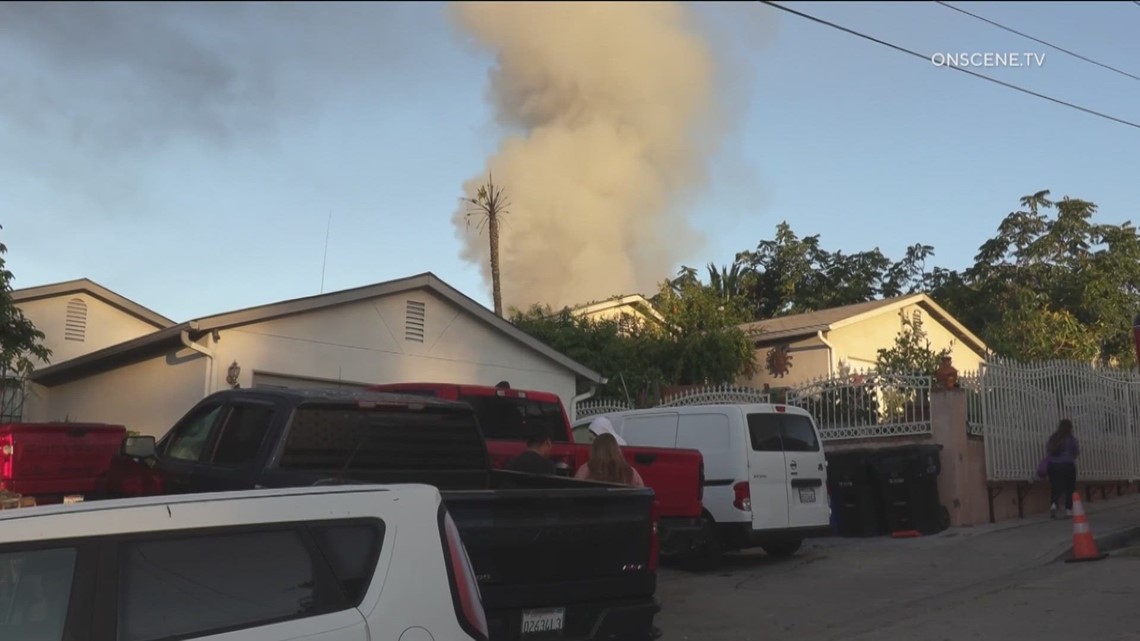Hoarder house goes up in flames in Jamacha Lomita neighborhood | cbs8.com