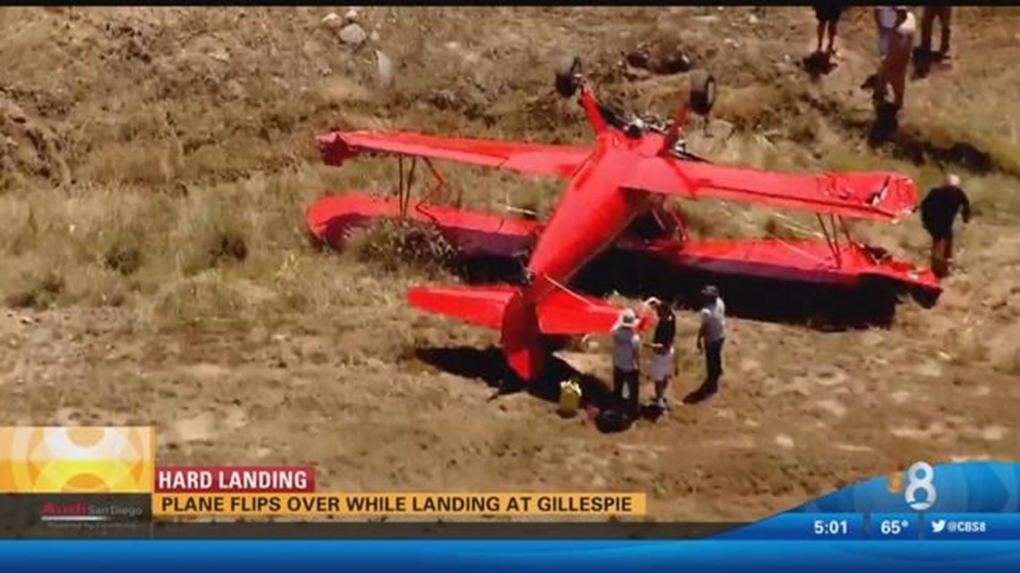 Plane makes hard landing at Gillespie Field | cbs8.com