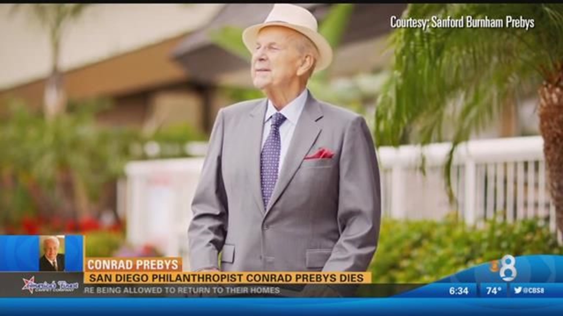 San Diego philanthropist Conrad Prebys dies | cbs8.com