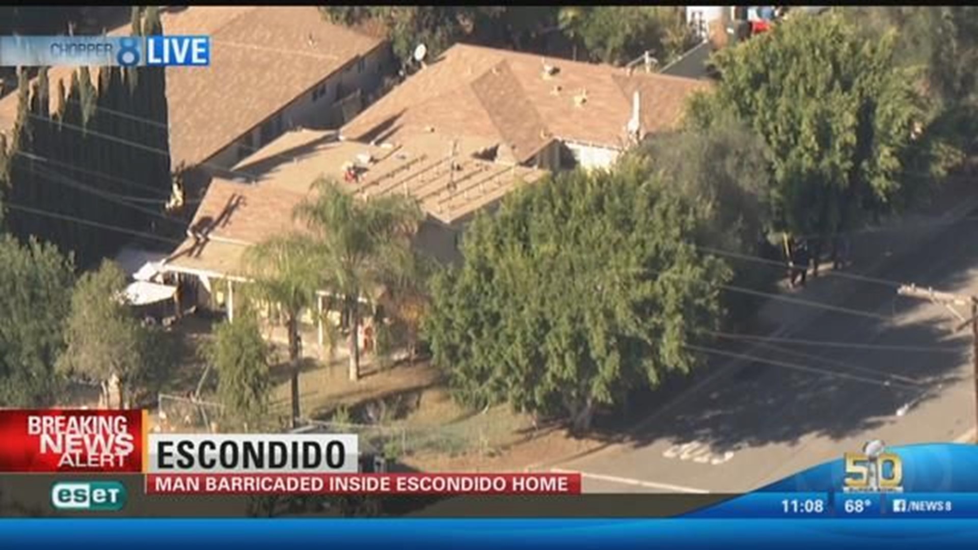 Escondido SWAT standoff ends with suspect in custody | cbs8.com
