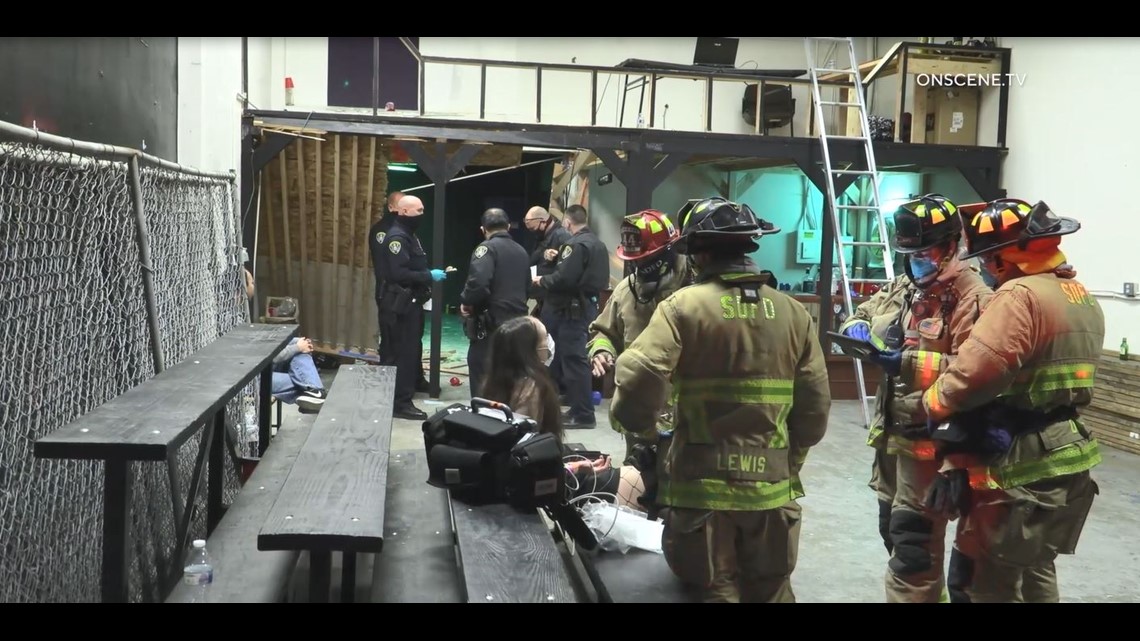 Stage collapses at New Year's Eve warehouse party in Miramar, 3 injured ...