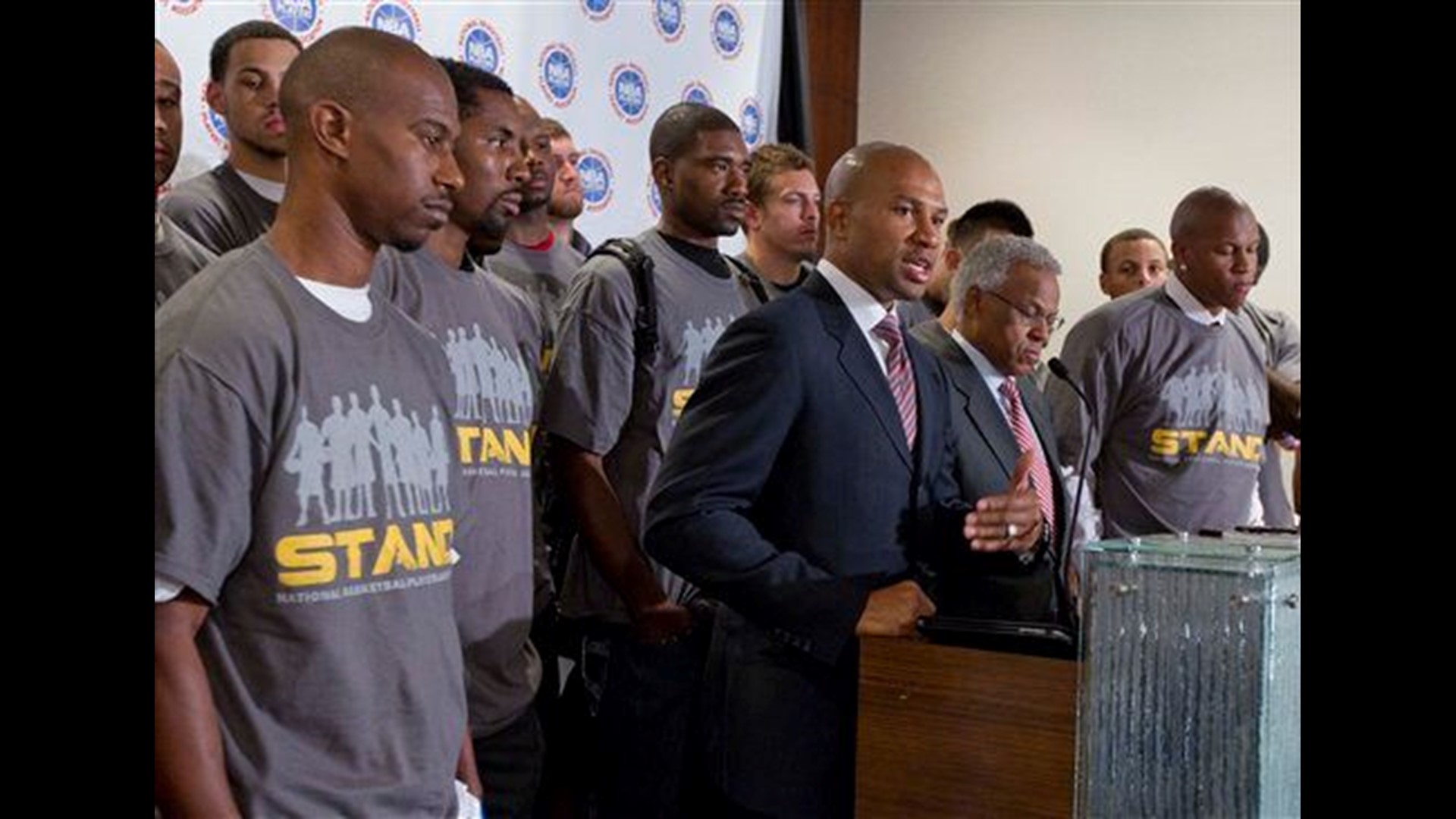 NBA players present unified front in labor impasse | cbs8.com