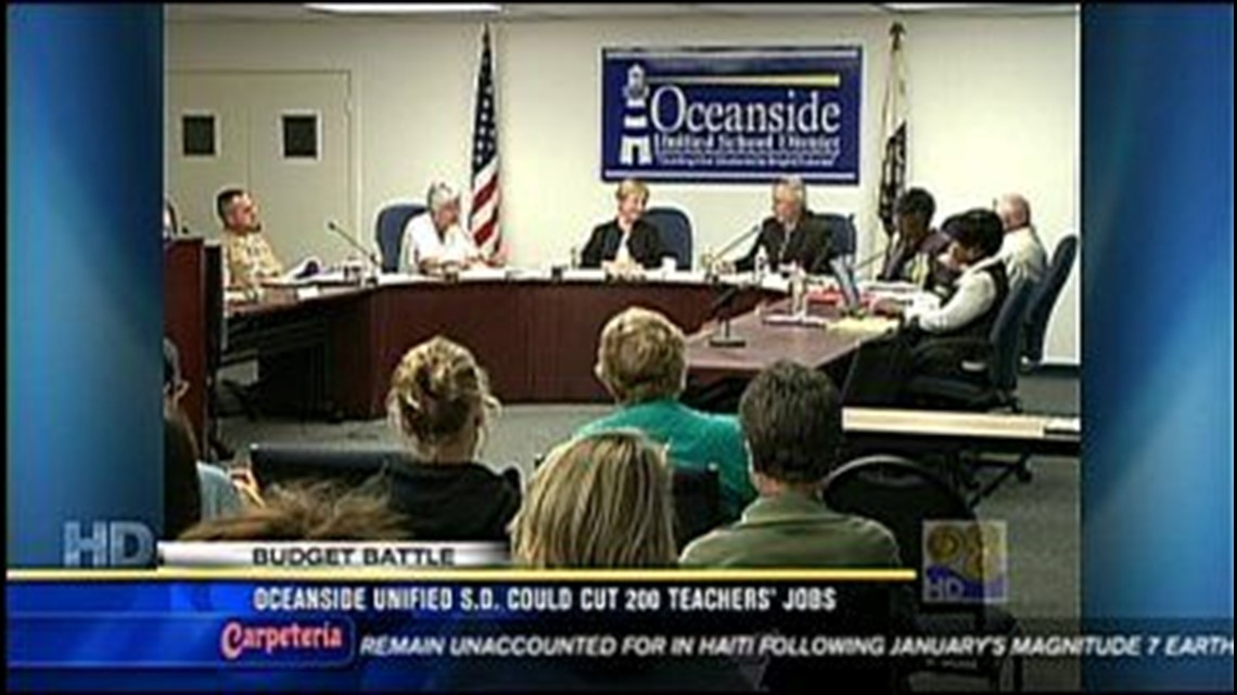 Oceanside Unified SD could cut 200 teachers' jobs | cbs8.com