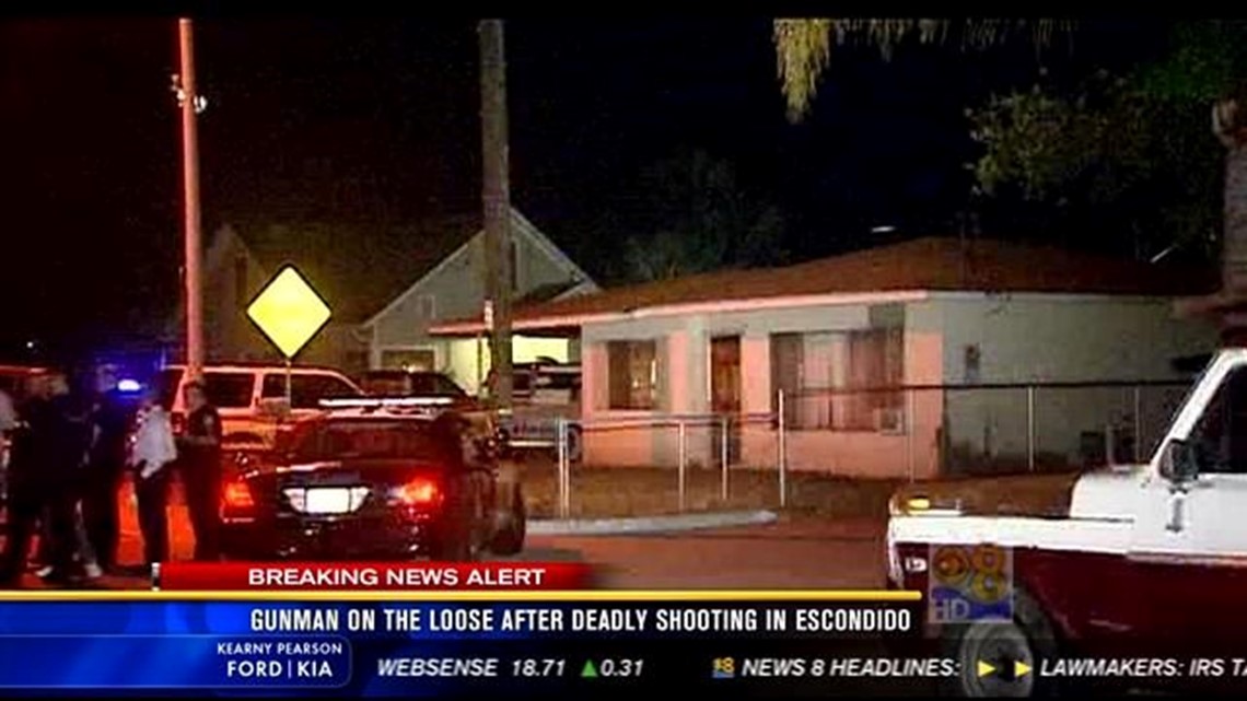 Gunman on the loose after deadly shooting in Escondido | cbs8.com