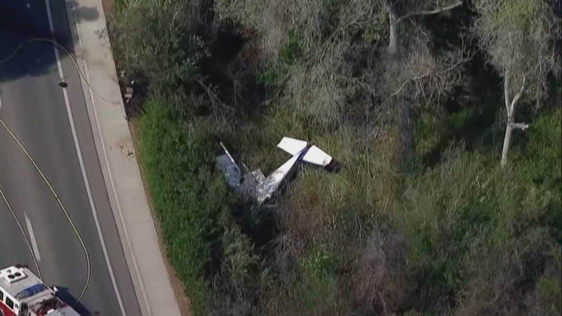 Chopper 8 aerials | Small airplane crashes in Fallbrook | cbs8.com