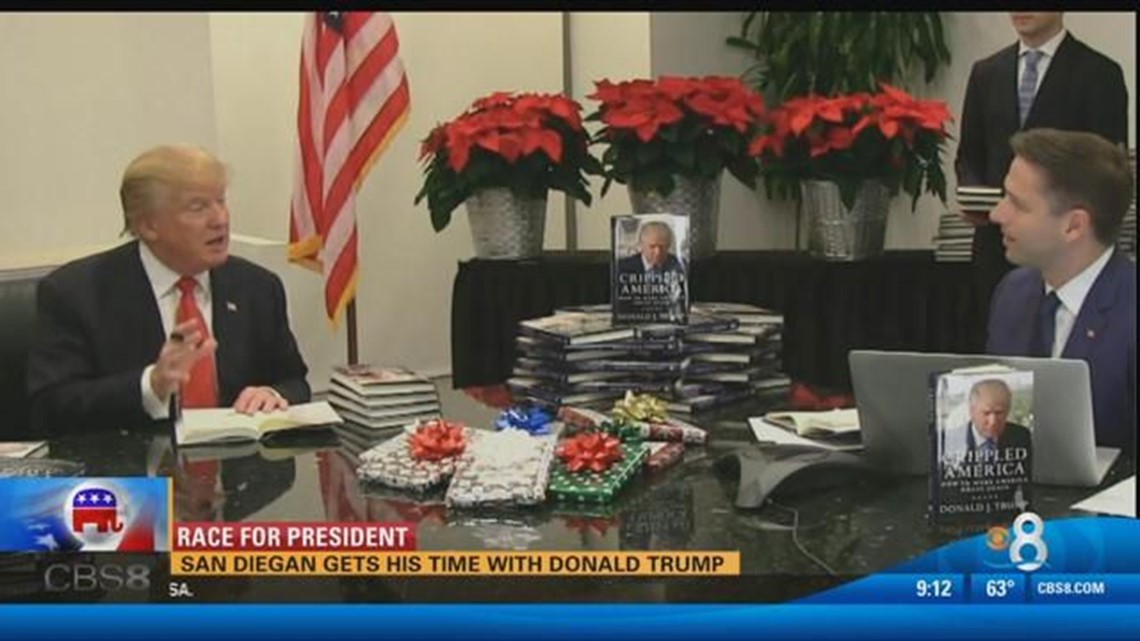 Mike Slater gets his time with Donald Trump | cbs8.com