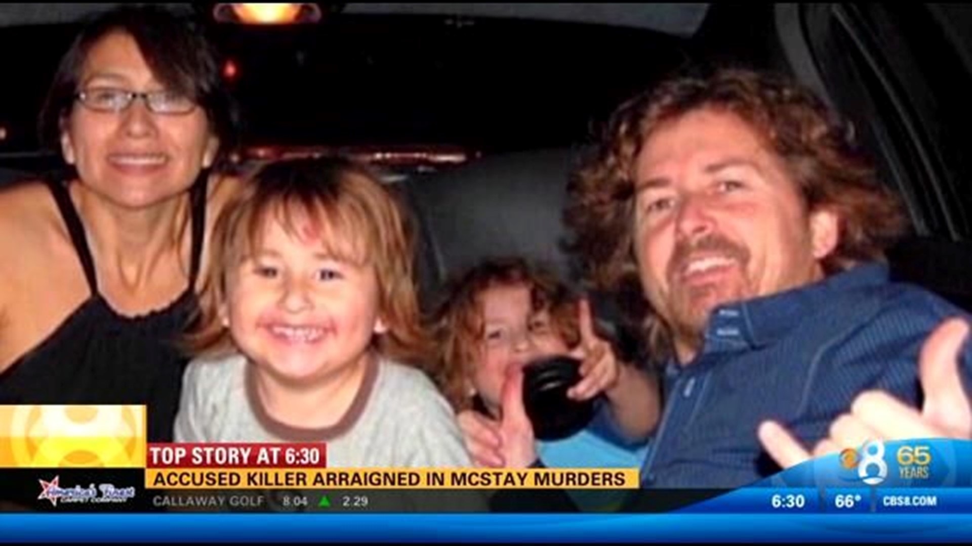 Accused killer arraigned in McStay murders | cbs8.com