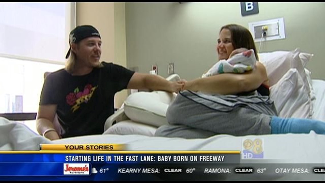 Starting life in the fast lane: Baby born on San Diego freeway | cbs8.com