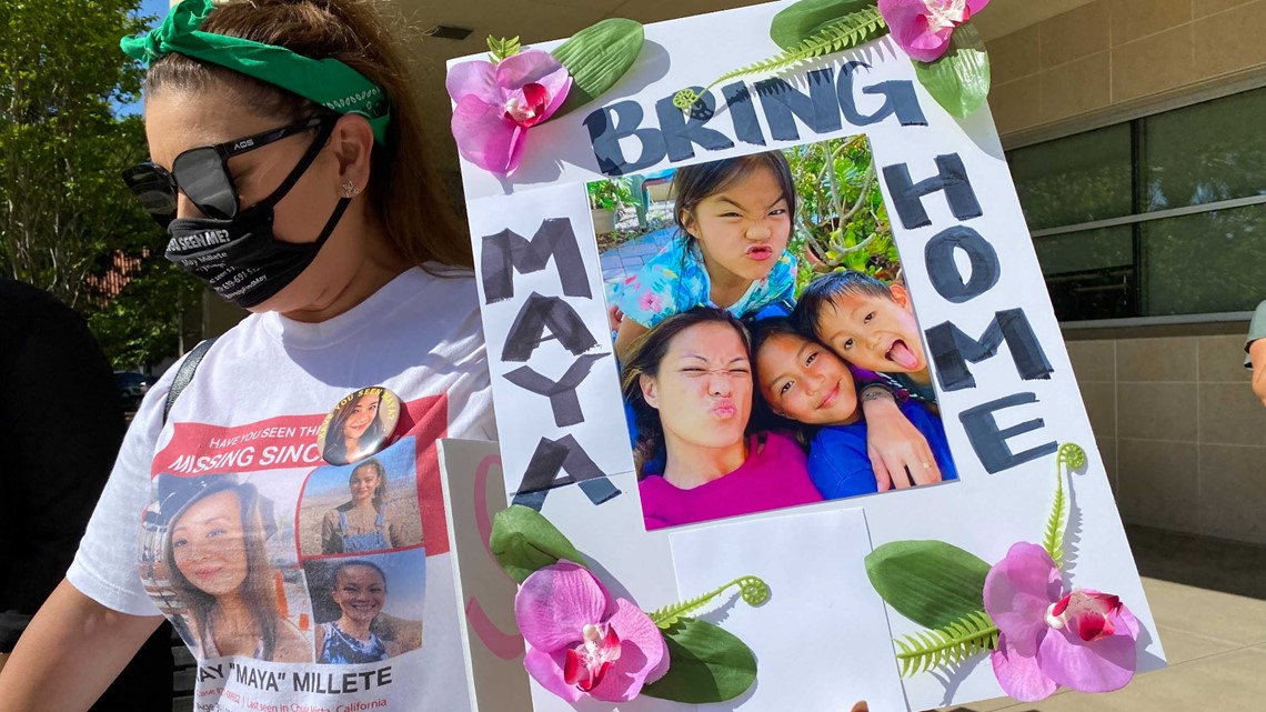 Maya Millete family rallies in front of Chula Vista Police Dept | cbs8.com