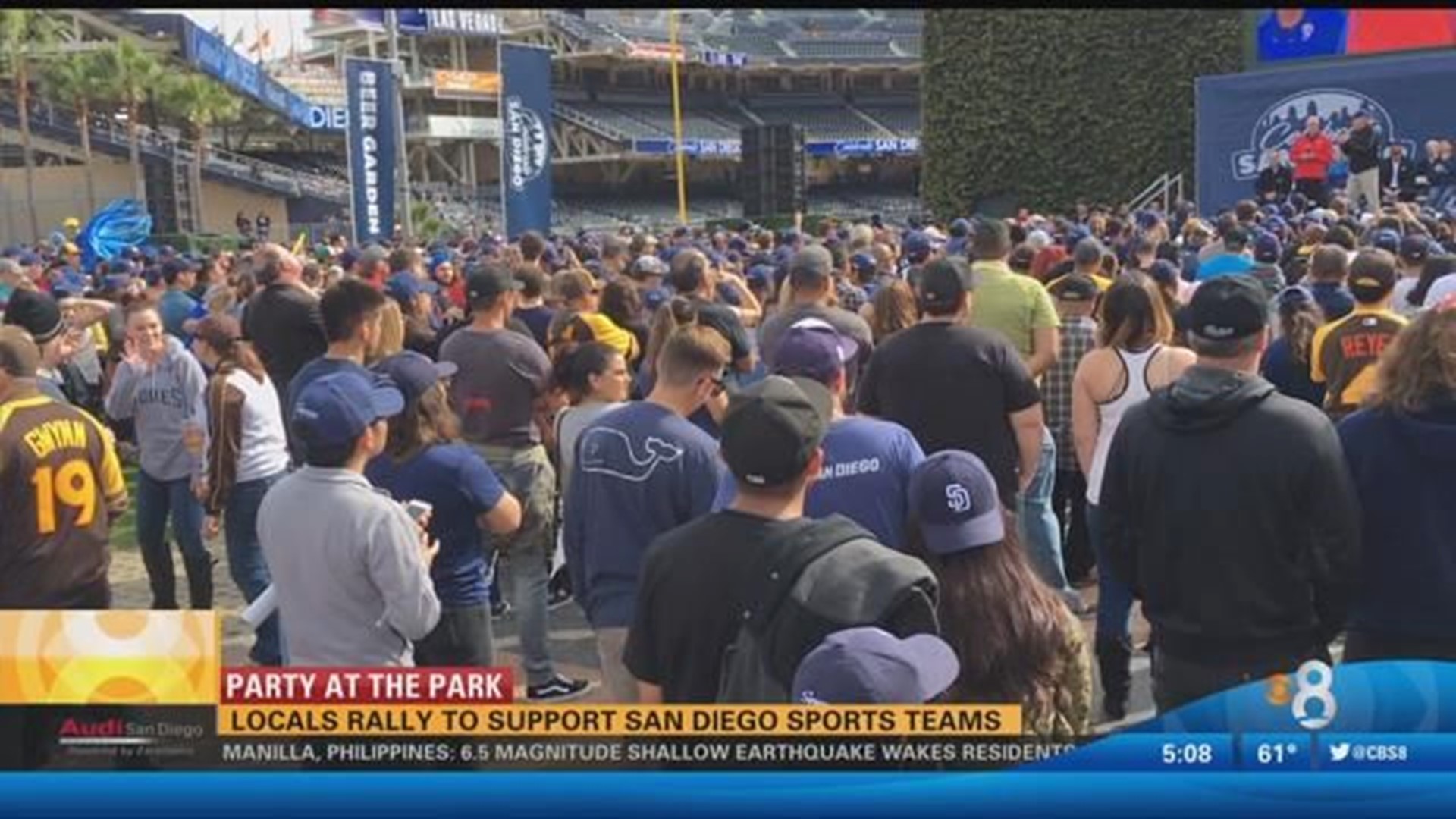 Padres host 'Celebrate San Diego Rally' | cbs8.com