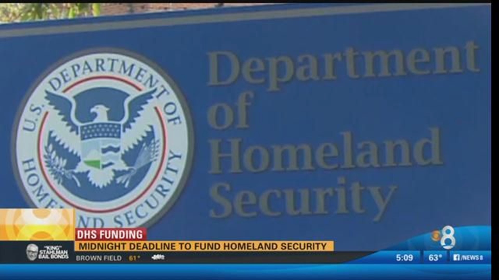 Congress OKs 1-week bill to keep Homeland Security open | cbs8.com