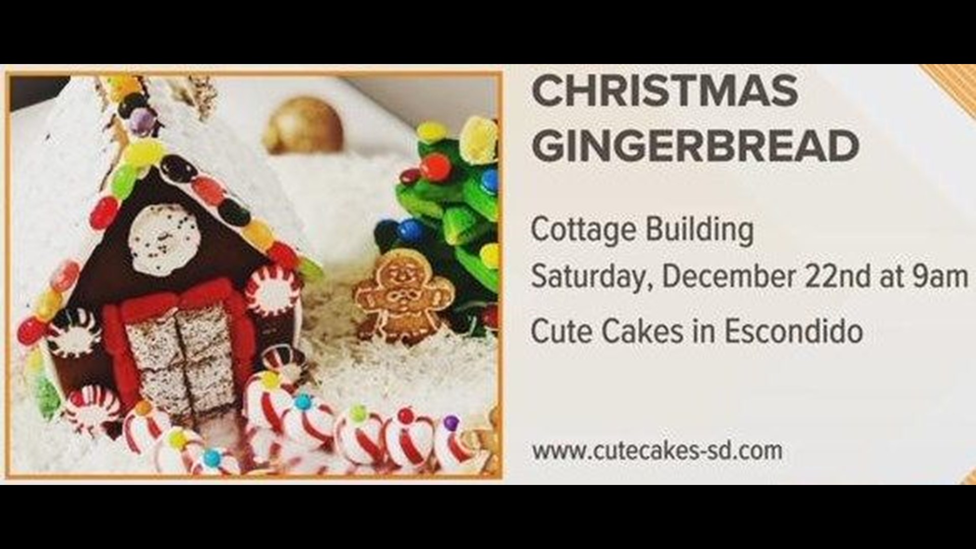 Creating gingerbread traditions this holiday season | cbs8.com